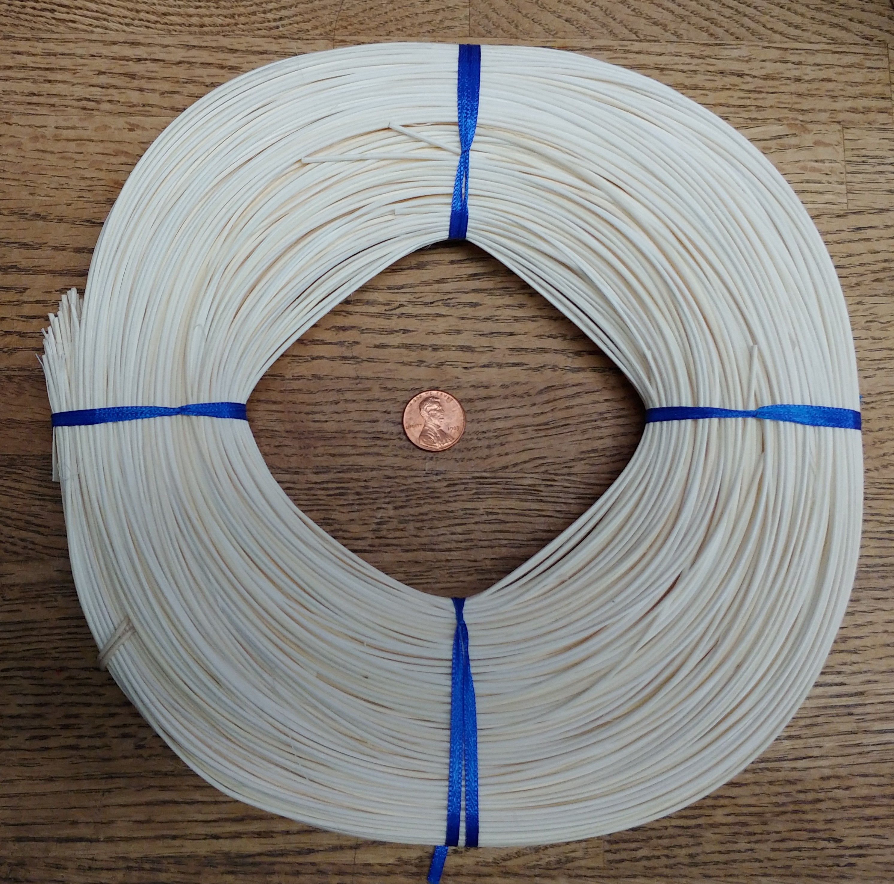 The Country Seat: Reed Round BLEACHED Natural #1 half pound coil