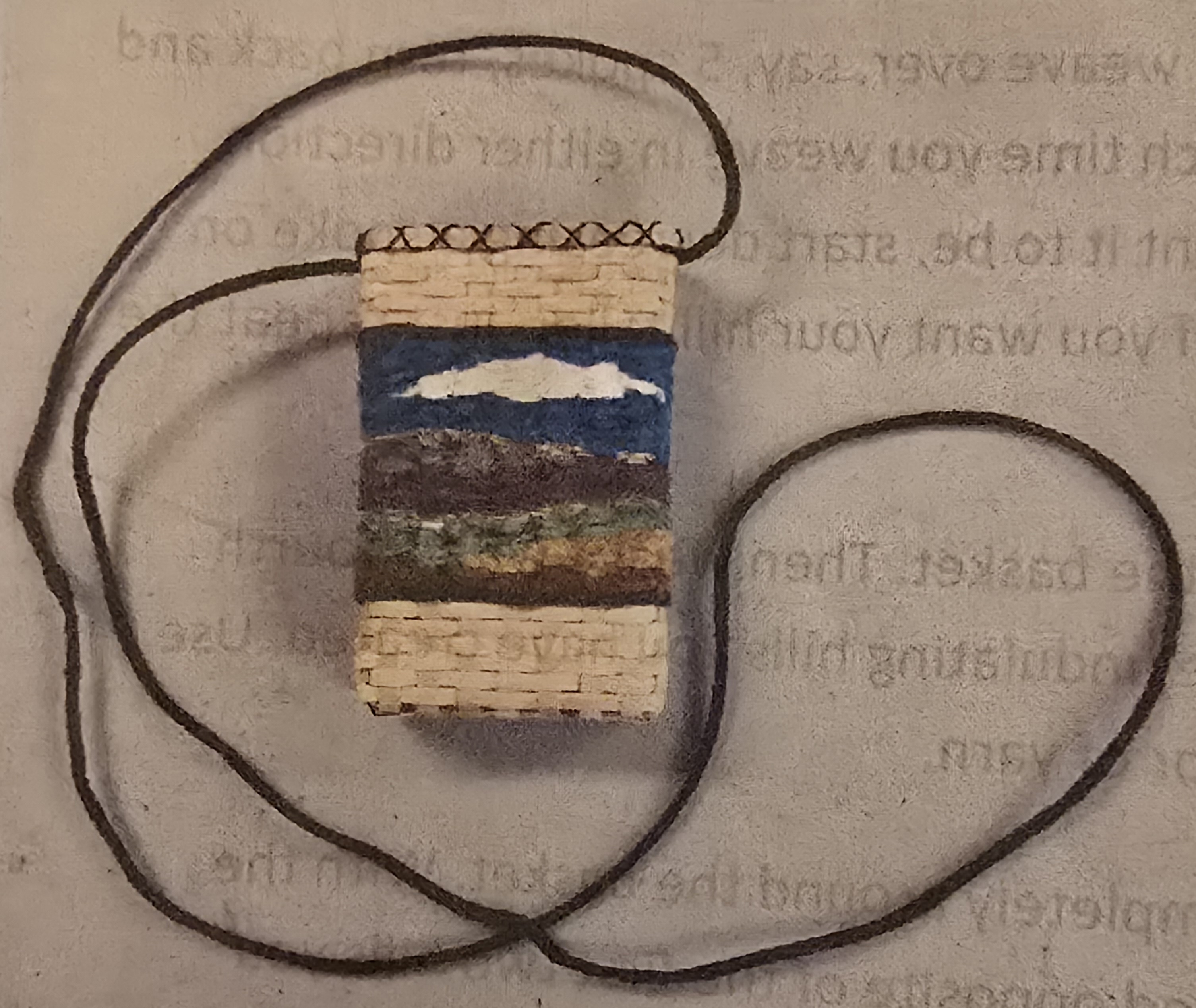 The Country Seat: Pattern - Tapestry Basket Necklace by Anne Bowers