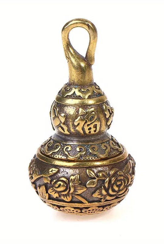 The Country Seat: Bead Gourd Brass Charm 2 piece