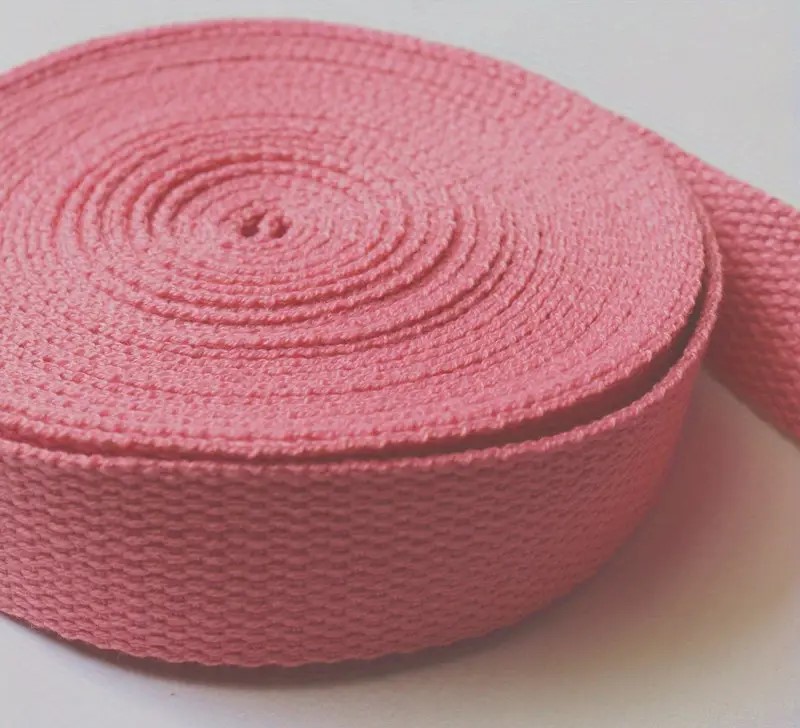 The Country Seat: Strap Cotton 1" Pink 6 yard coil