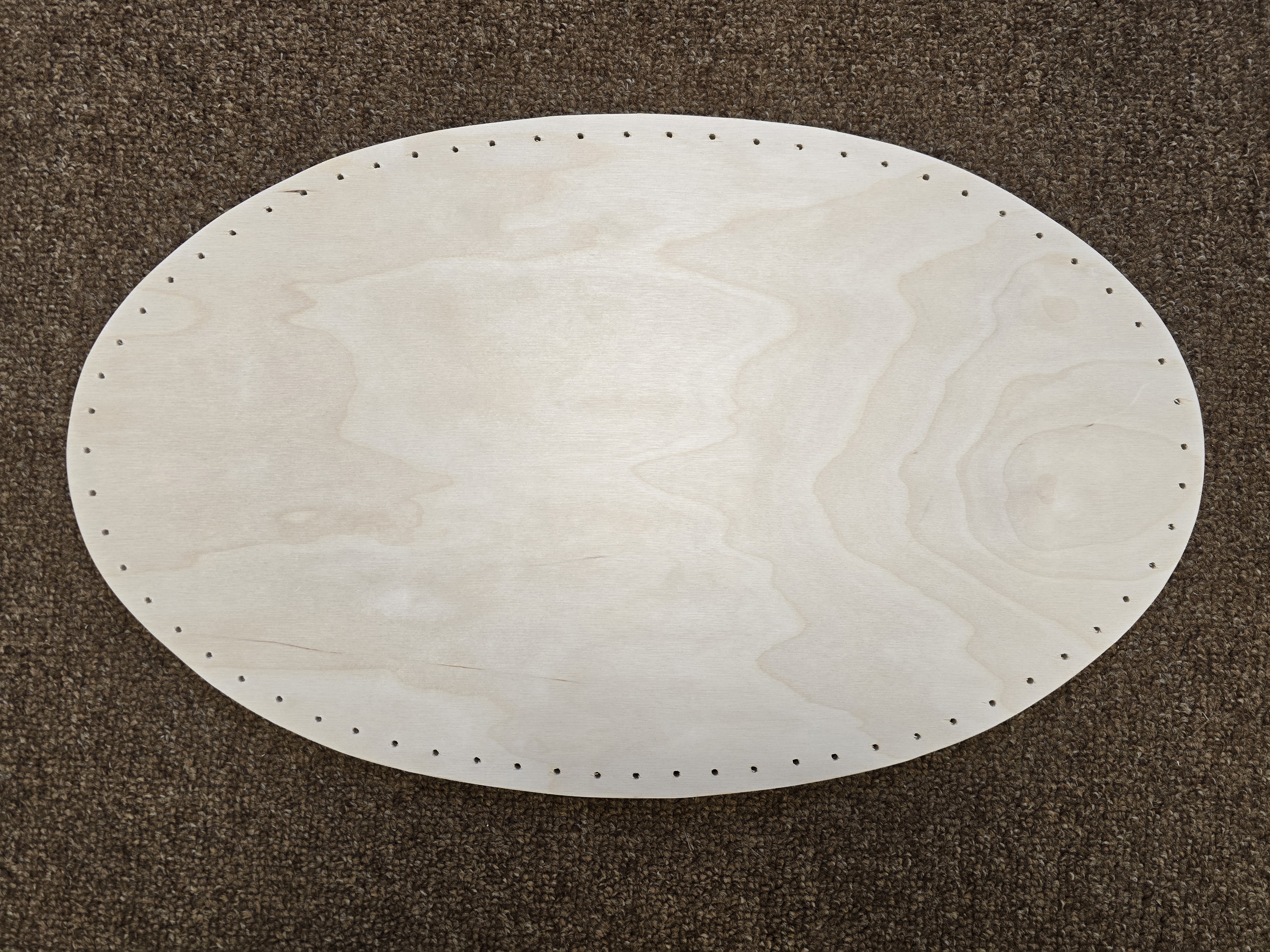 The Country Seat: Base Drilled Oval 12" Wide x 20" Long 67 holes