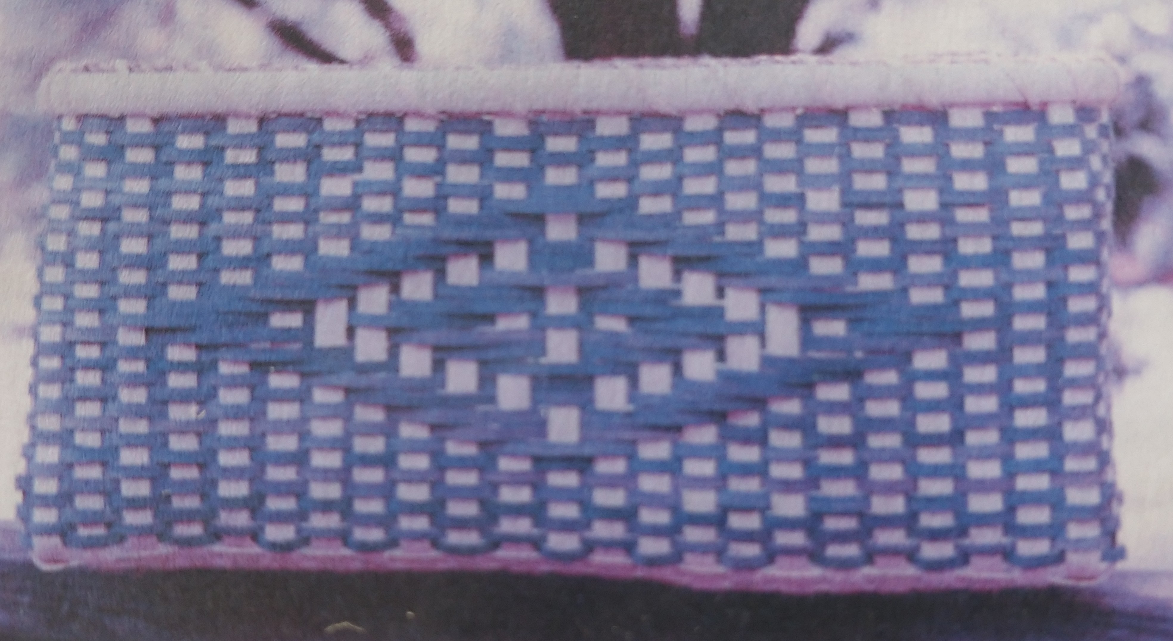 The Country Seat: Pattern - Blue Diamonds Basket by Hall