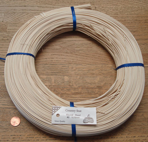 The Country Seat: Reed Round Natural #2 (1.75 mm) one pound coil