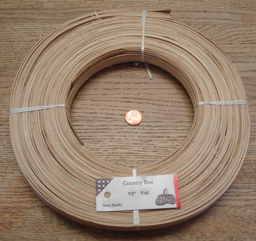The Country Seat: Reed Flat Woodgrain 1/2" wide one pound coil