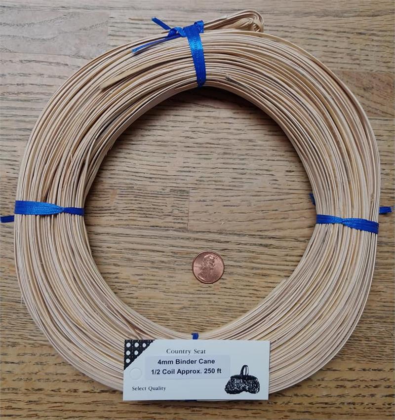 The Country Seat: Cane Strands 4 MM Narrow Binder Half Coil Approx. 250 ft.