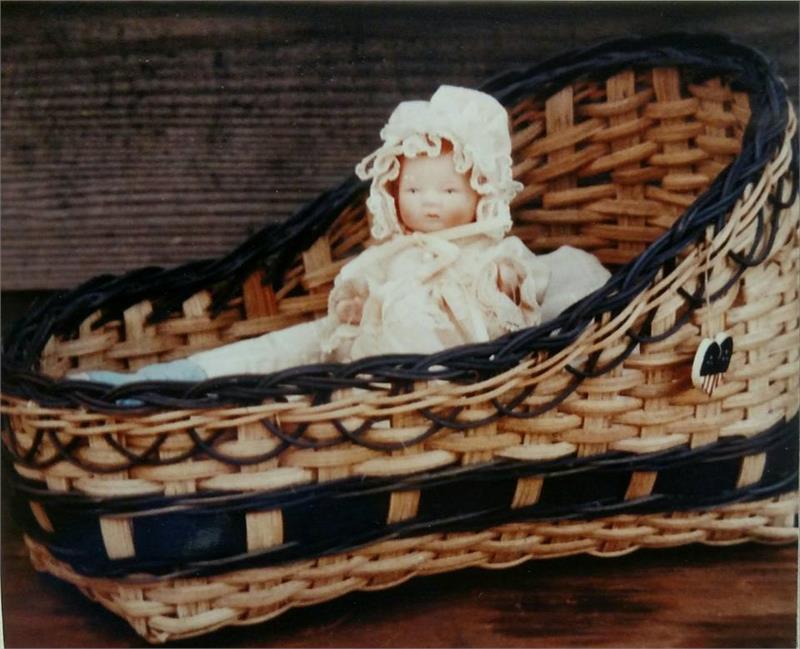 The Country Seat: Pattern - China Doll Cradle by Rynicke